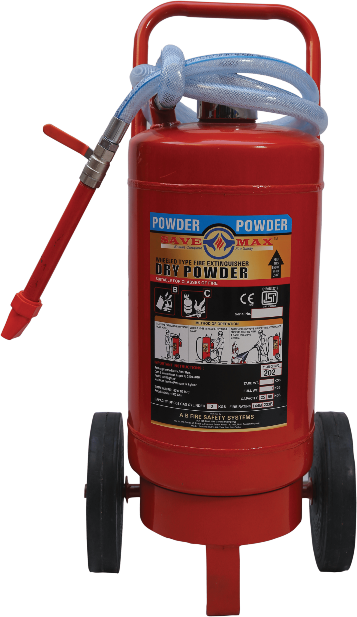 SAVEMAX TROLLEY MOUNTED FIRE EXTINGUISHERS | BUY NOW